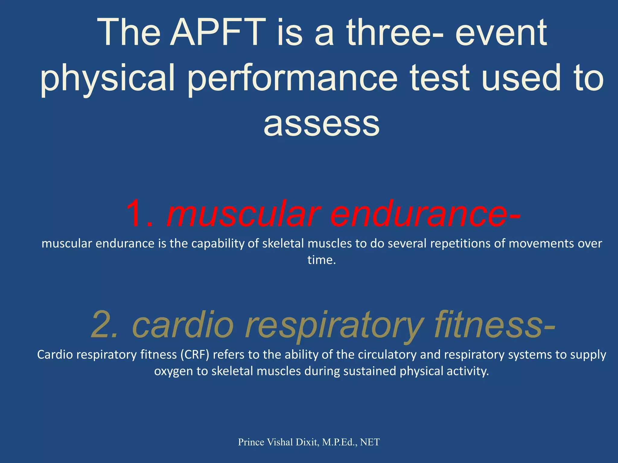 Us army physical fitness test | PPTX
