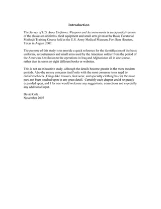 Survey of U.S. Army Uniforms | PDF