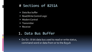 USART - 8251 / usart-8251A Pallav Shukla | PPSX