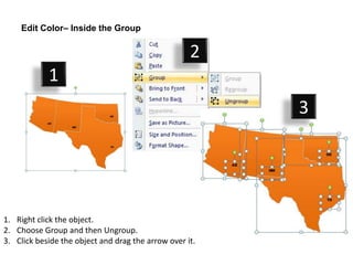 Usa south west region country editable powerpoint maps with states and ...