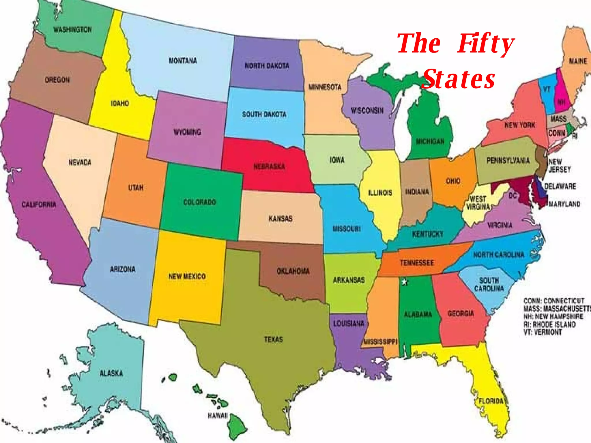 Usa State Capitals | PPS | North America Travel | Travel Locations