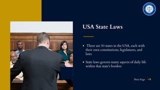 The comprehensive guide on USA State Laws | PPT
