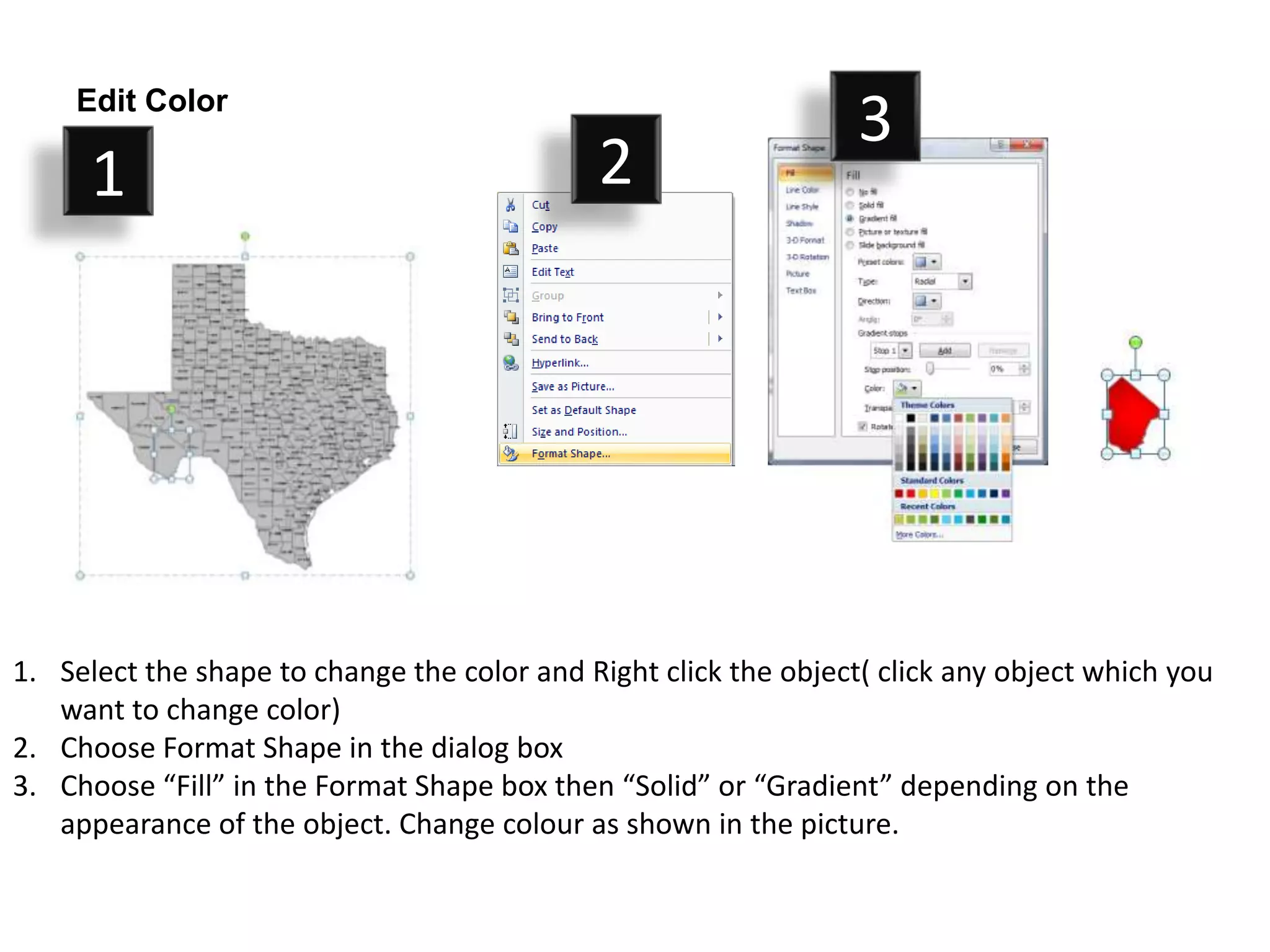 Usa texas state powerpoint county editable ppt maps and templates | PPTX