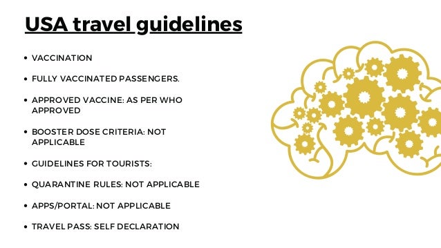 USA Travel Guidelines for Covid-19 | PDF