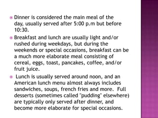 Usa typical food | PPTX