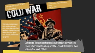 USA vs USSR Cold war animation presentation | PPTX