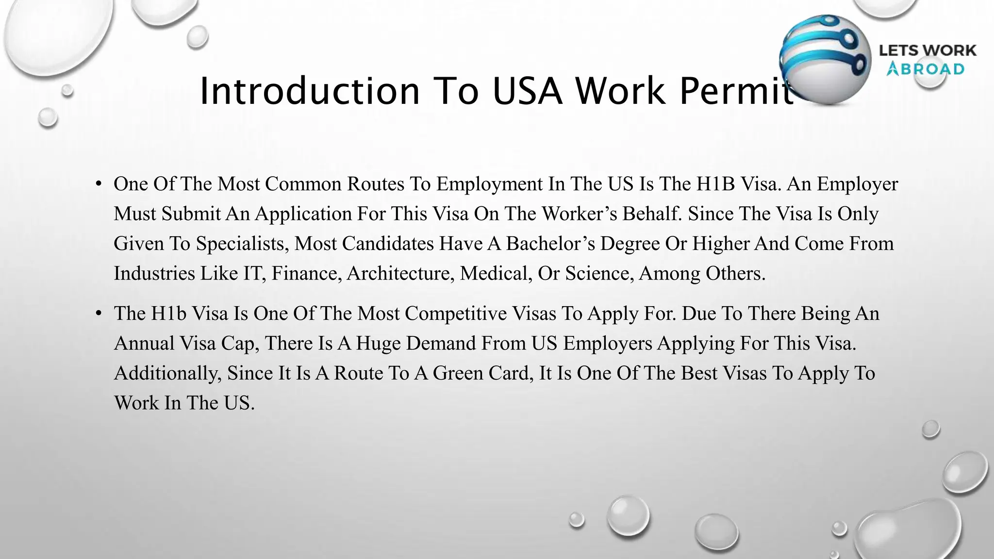 usa work permit-LWA services in hyderabad | PPTX