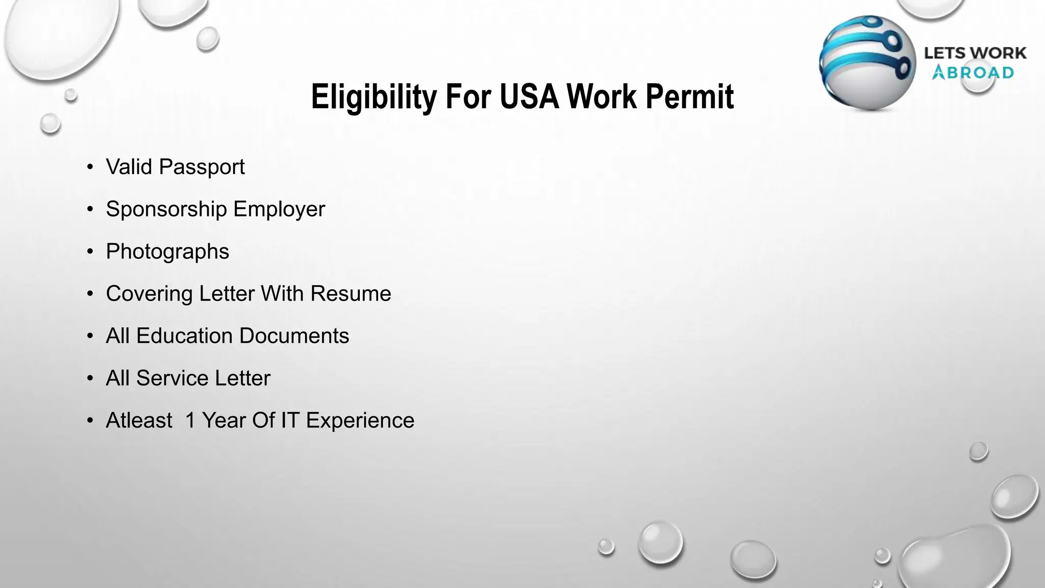 usa work permit-LWA services in hyderabad | PPTX