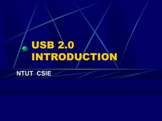Usb | PPT