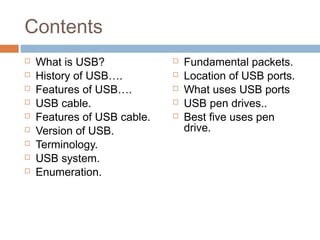 Usb | PPT