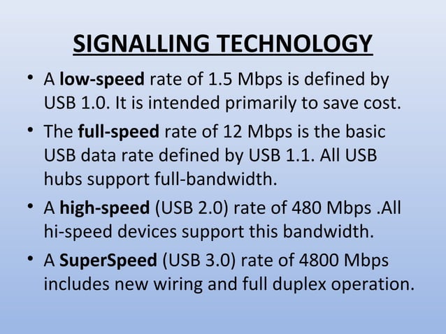 USB BASIC | PPT | Computer Networking | Computing