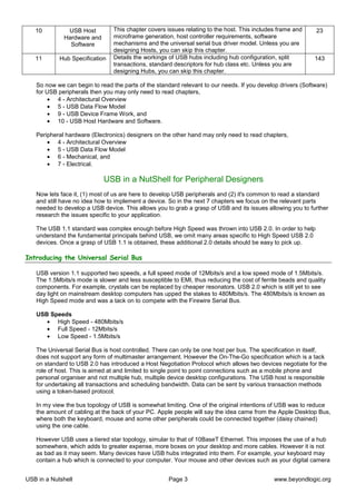 Usb in-a-nutshell | PDF | Computer Peripherals | Computing