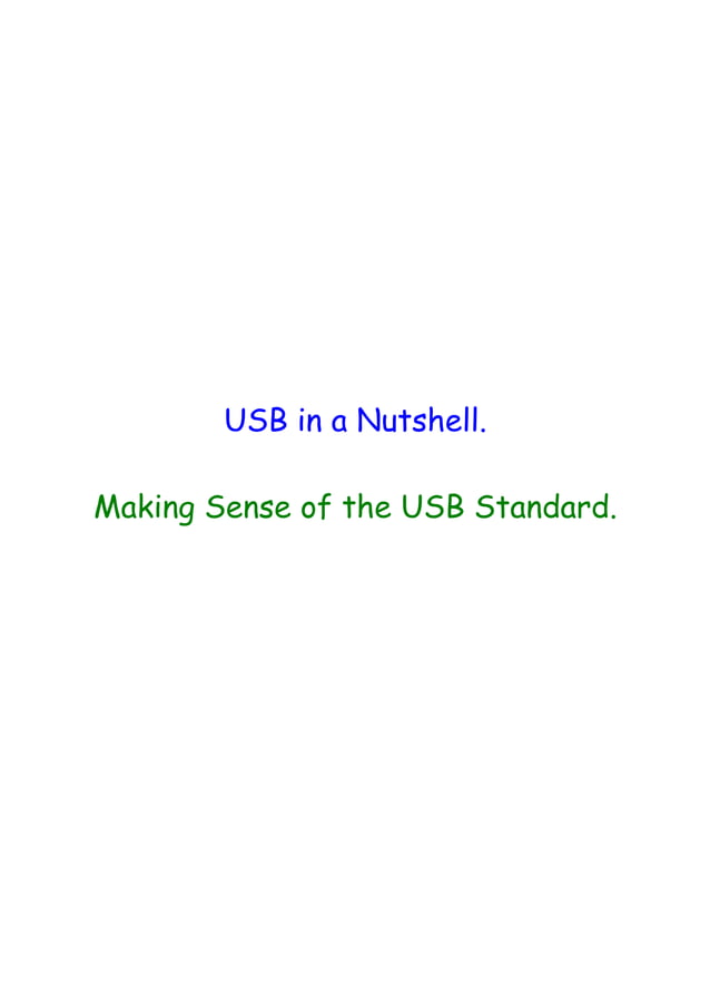 Usb In A Nutshell | PPT