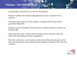 USB: Undermining Security Barriers | PPT