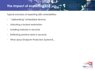 USB: Undermining Security Barriers | PPT