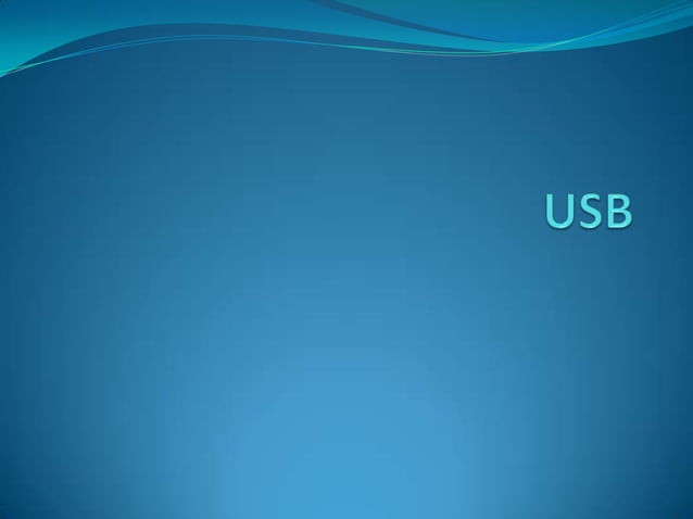 Usb Universal Serial Bus Pptx Computer Peripherals Computing