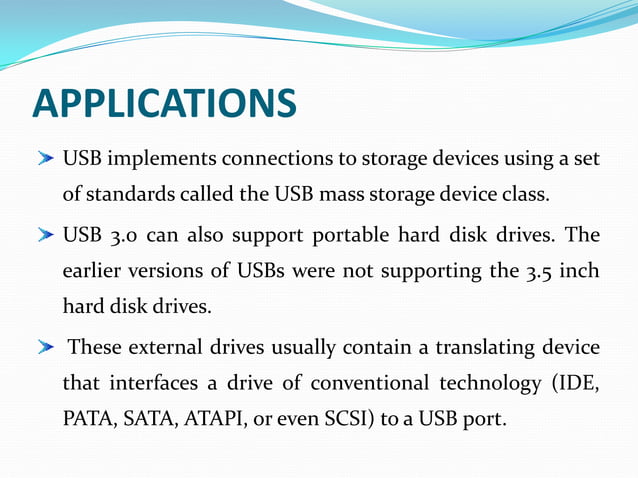 Usb Universal Serial Bus Pptx Computer Peripherals Computing