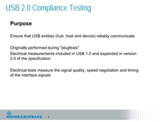 USB 2.0 Compliance Testing | PDF