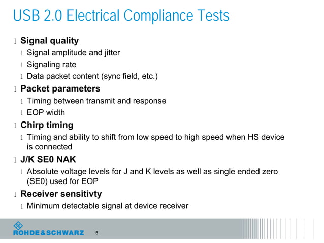 USB 2.0 Compliance Testing | PDF | Computer Networking | Computing