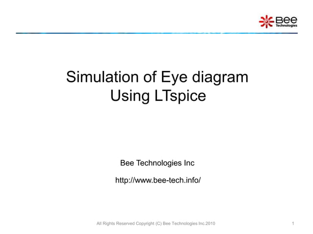Simulation of Eye diagram (LTspice) | PPTX