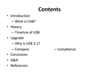Introduction of USB 3.1 | PPTX