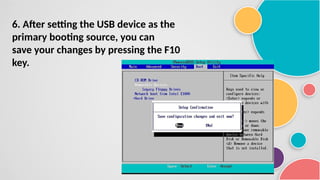 USB BIOS BOOTING.pptx for a ICT Teachers | PPT