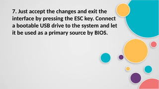 USB BIOS BOOTING.pptx for a ICT Teachers | PPT
