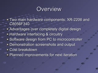 Usb Controlled Function Generator | PPT