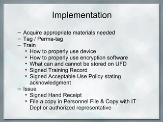 USB Device Policy | PPT