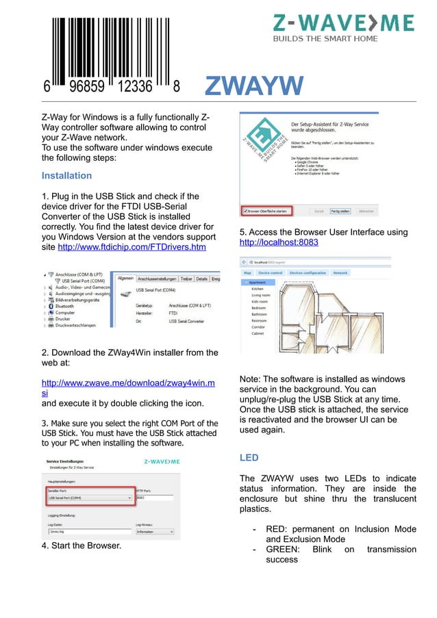 Usb dongle z wave.me with windows software manual | PDF