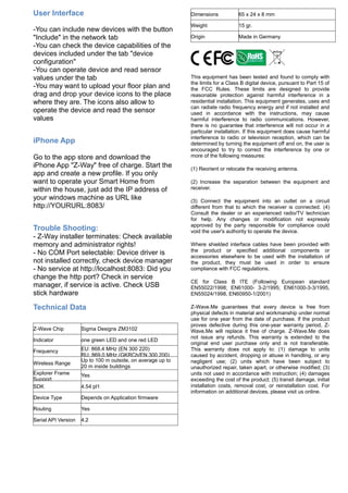 Usb dongle z wave.me with windows software manual | PDF