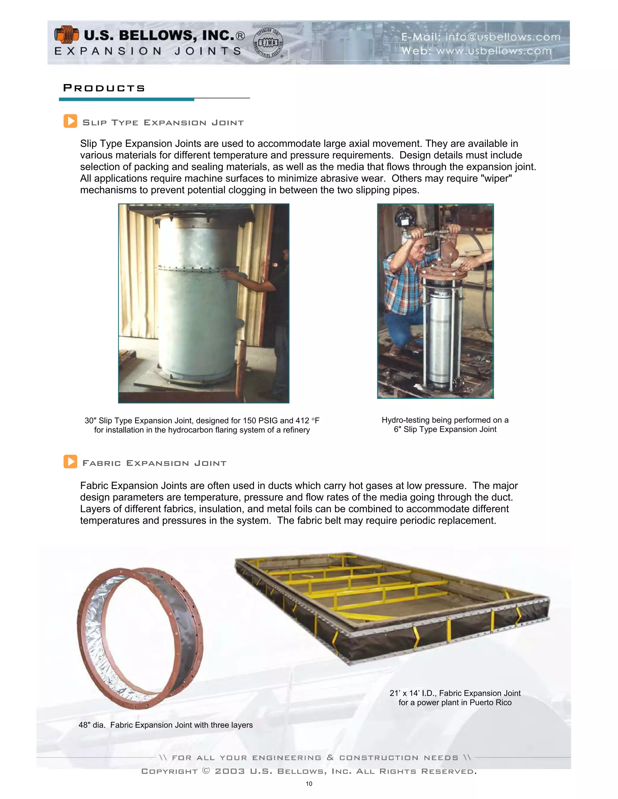 U.S. Bellows Expansion Joint Brochure | PDF
