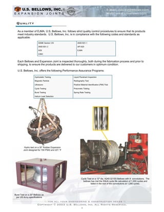 U.S. Bellows Expansion Joint Brochure | PDF