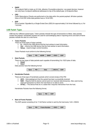 USB In A Nutshell - Making Sense of the USB Standard. | PDF