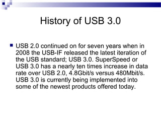 Usb information | PPT