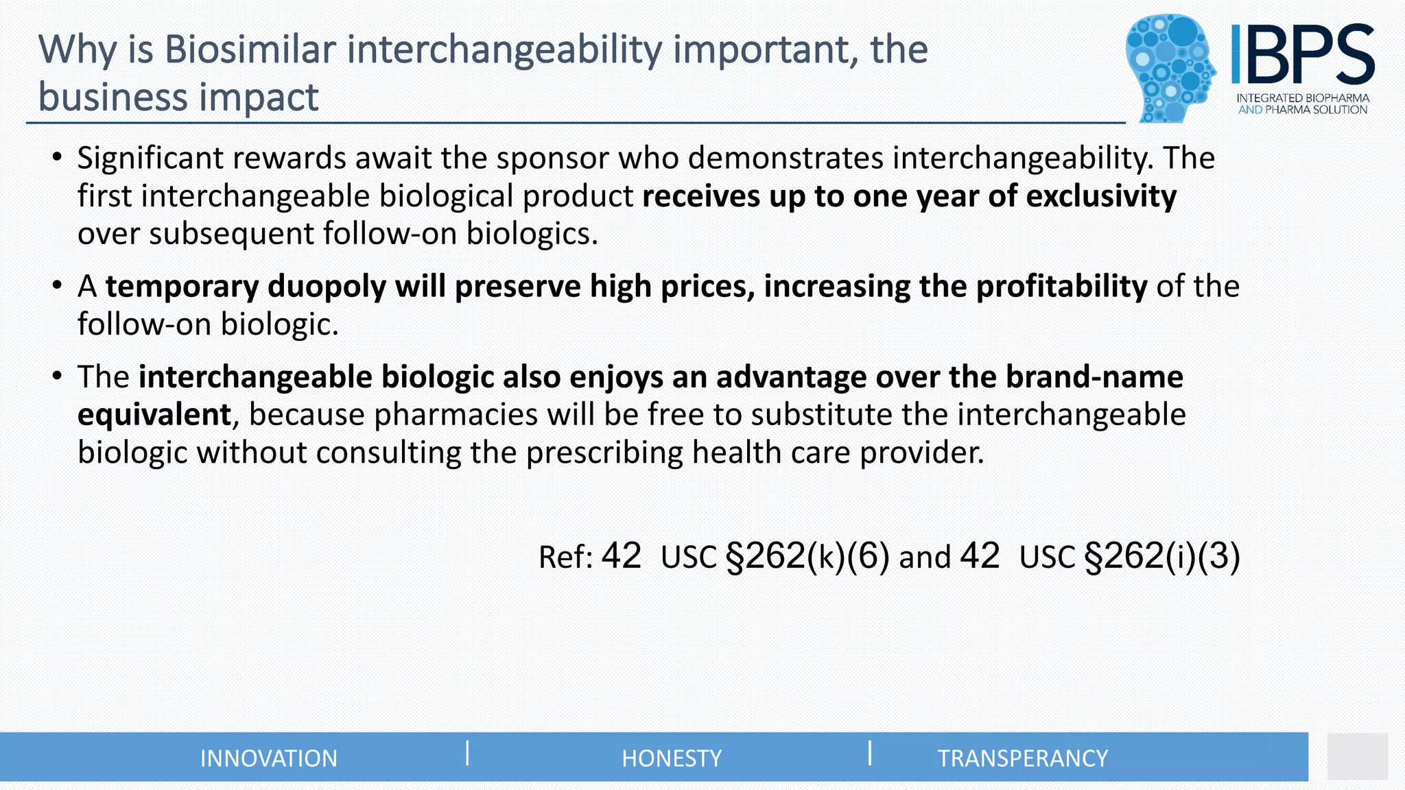 Biosimilar Interchangeability | PDF