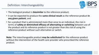 Biosimilar Interchangeability | PDF
