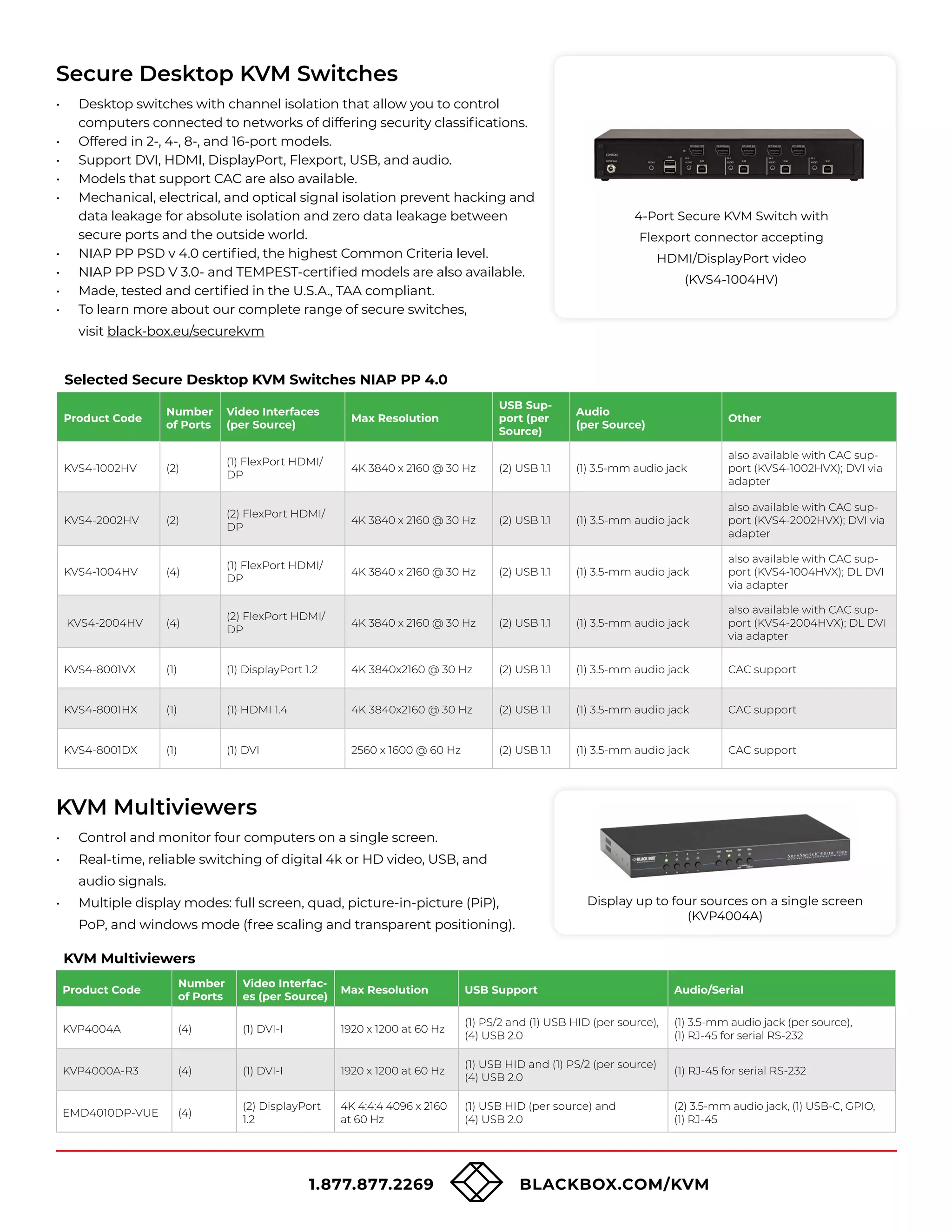 KVM EXTENDERS AND SWITCHES | PDF