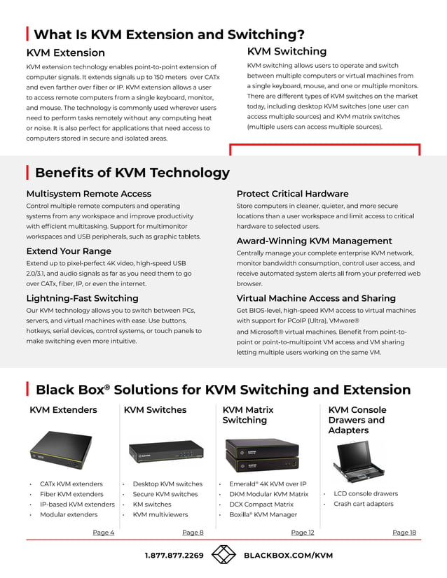 KVM EXTENDERS AND SWITCHES | PDF
