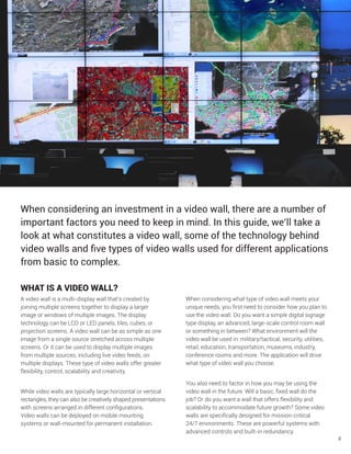 A GUIDE TO VIDEO WALLS | PDF | Video Production | Content Production