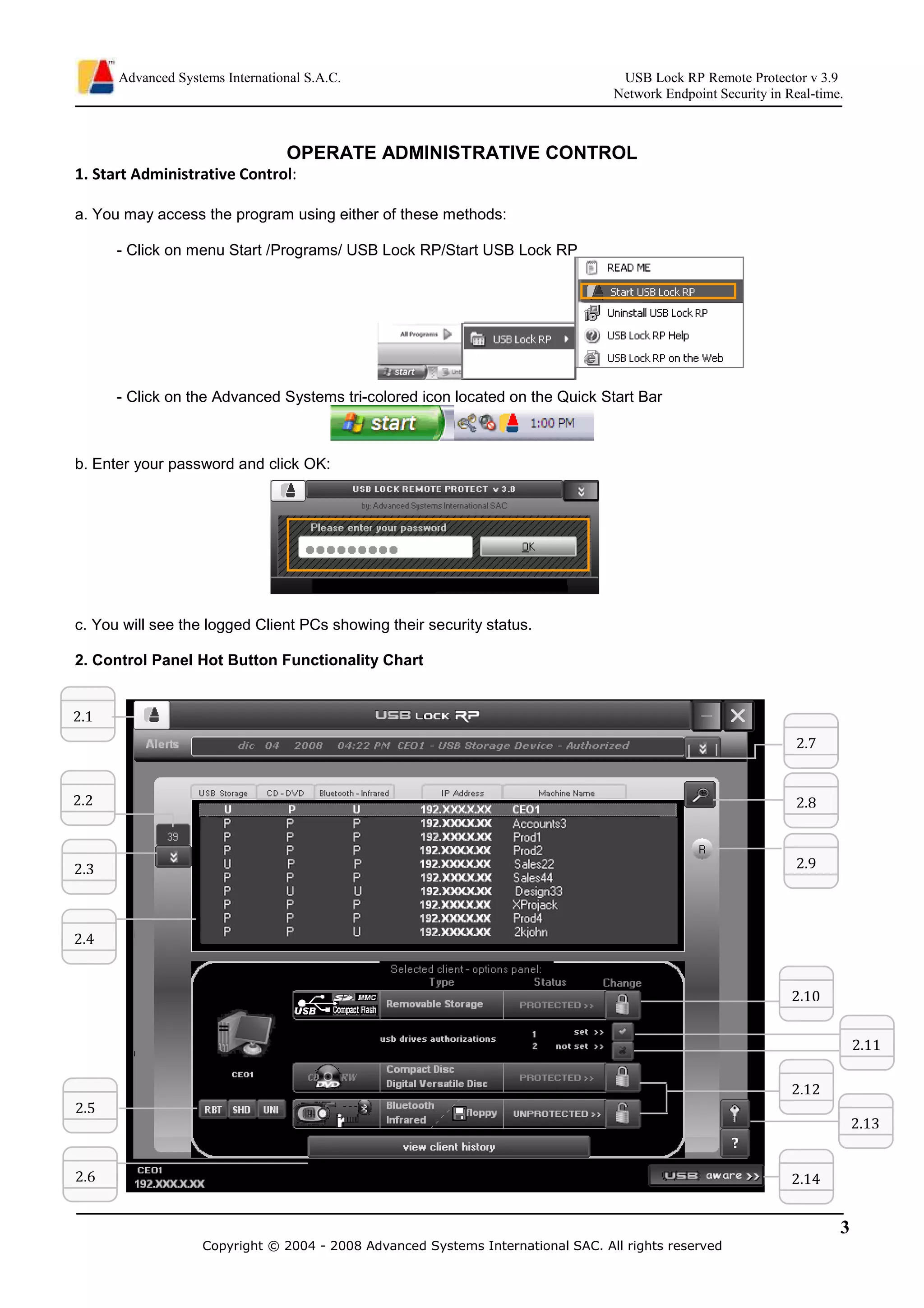 USB Lock RP Operation Manual | PDF
