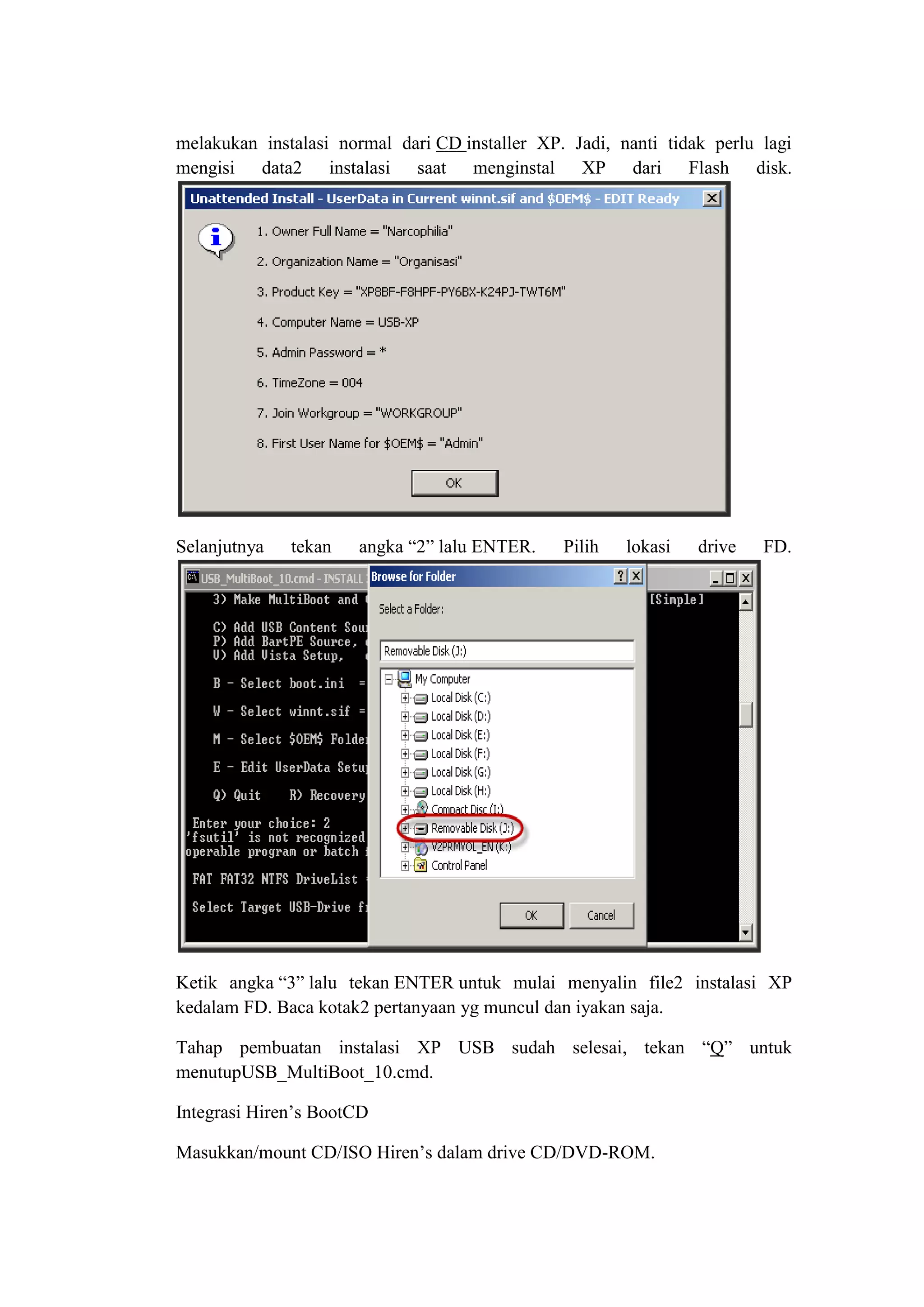 Usb multiboot xp hirens win7 | PDF
