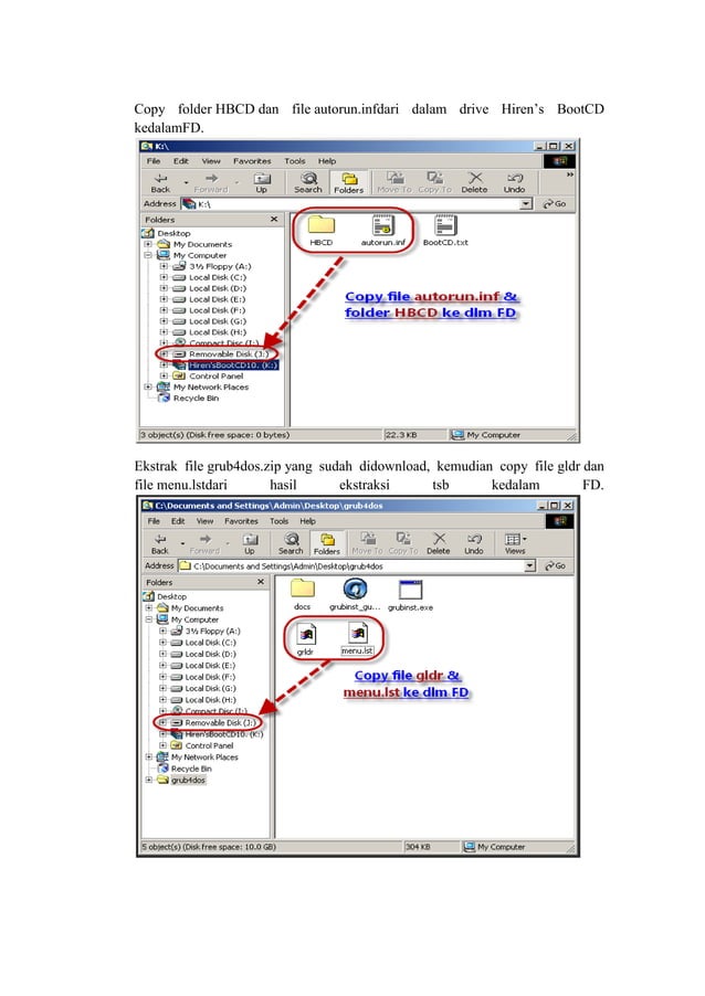 Usb multiboot xp hirens win7 | PDF
