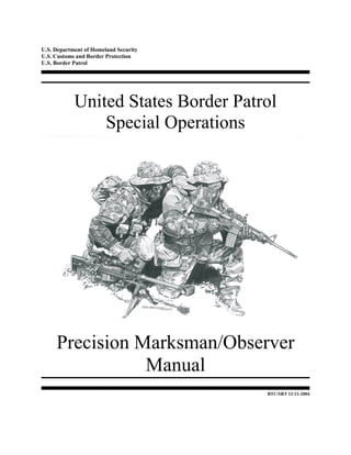 Us boarder patrol sniper program | PDF