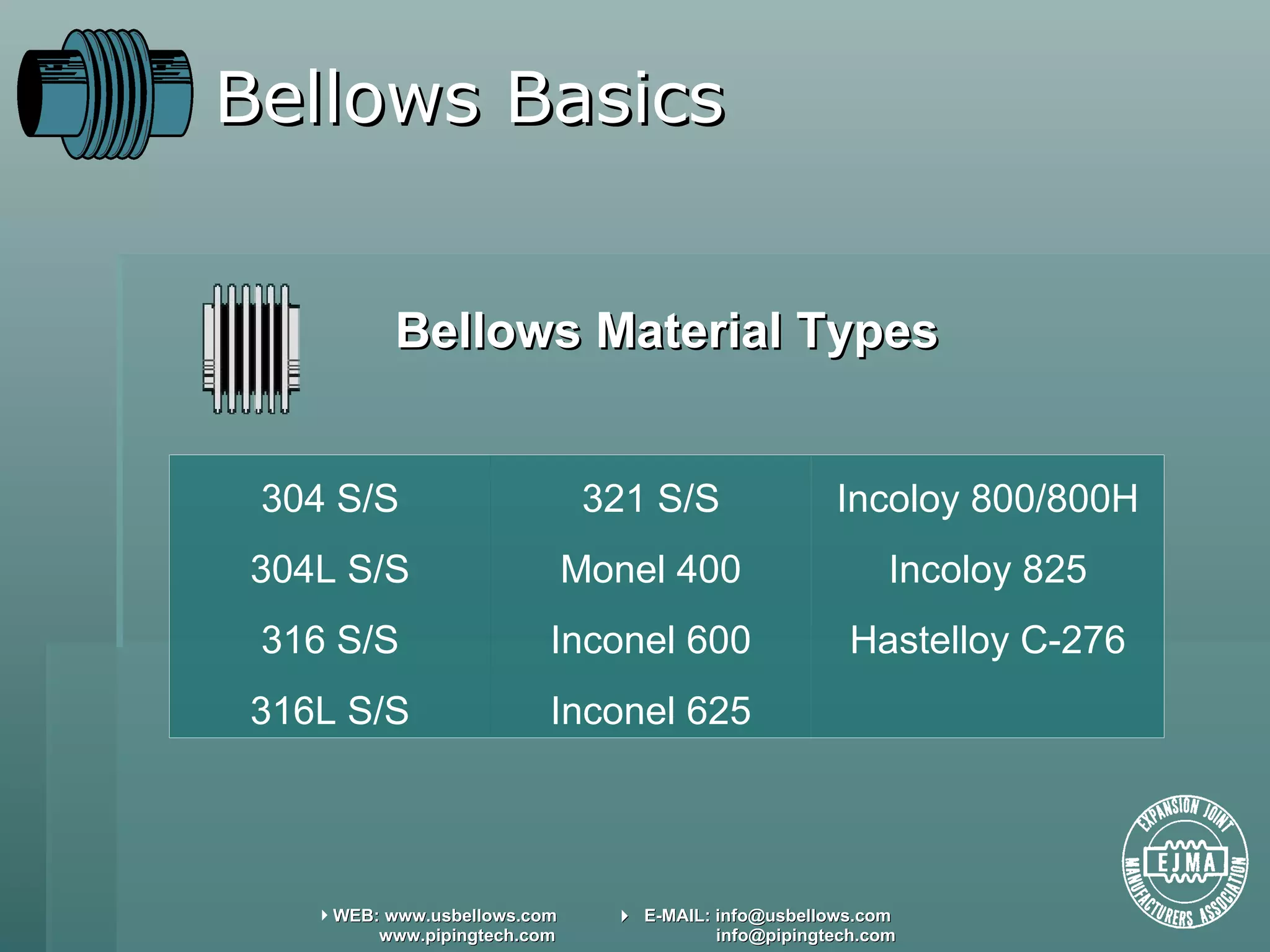 U.S. Bellows Expansion Joint Presentation | PPT