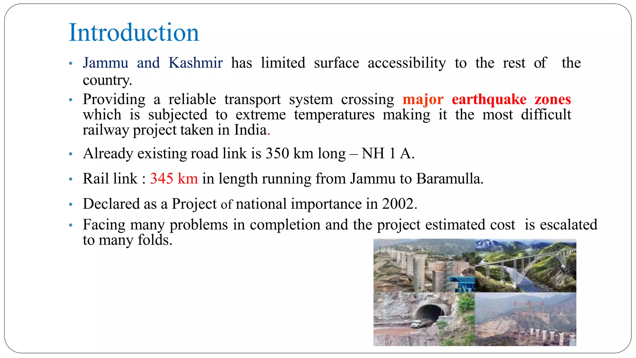USBRL Railway Project Presentation | PPTX