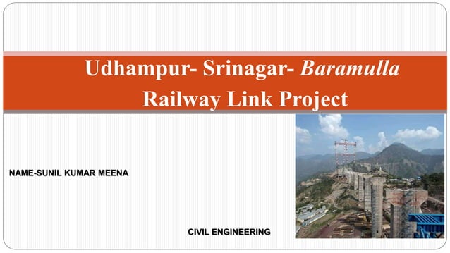 USBRL Railway Project Presentation | PPTX | Rail Travel | Travel Type