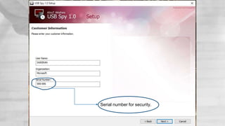 Usb spy 1.0 ppt | PPT