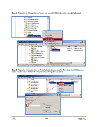Usb Write Protect En Us | PDF