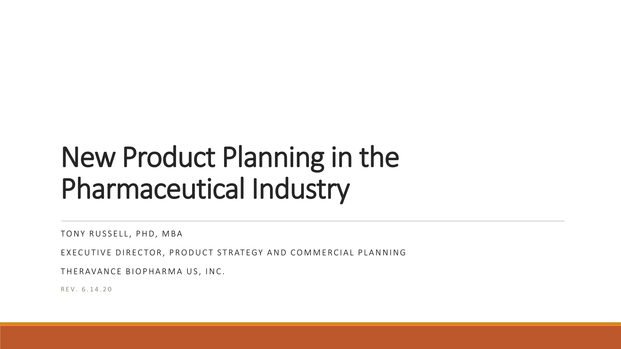 New Product Planning in the Pharmaceutical Industry | PPTX